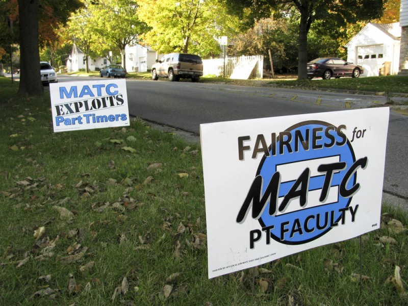 On Campus: Campaign for MATC part-time faculty in full swing