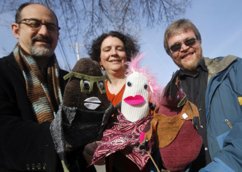 Sock puppets bring co-op complaints to Mother Fool's on Saturday