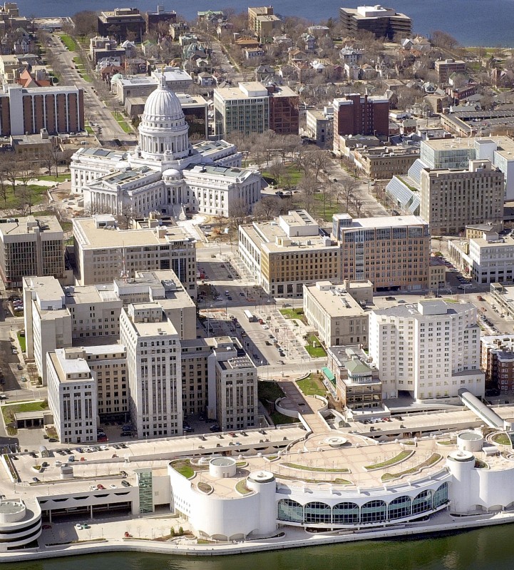 Aerial views of Madison