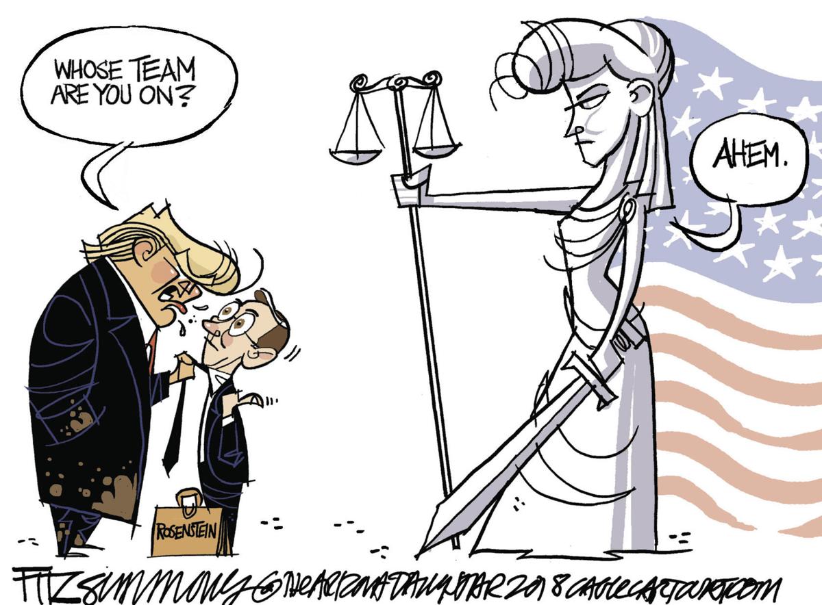 Rod Rosenstein shows his loyalty, in David Fitzsimmons' latest ...