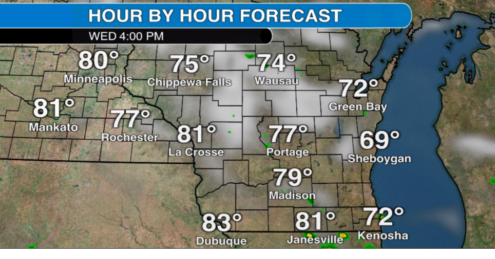 Small rain chances in Wisconsin Wednesday before a nice Thursday