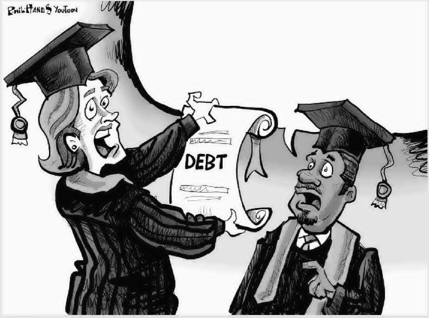 Graduates get debt in today's contest