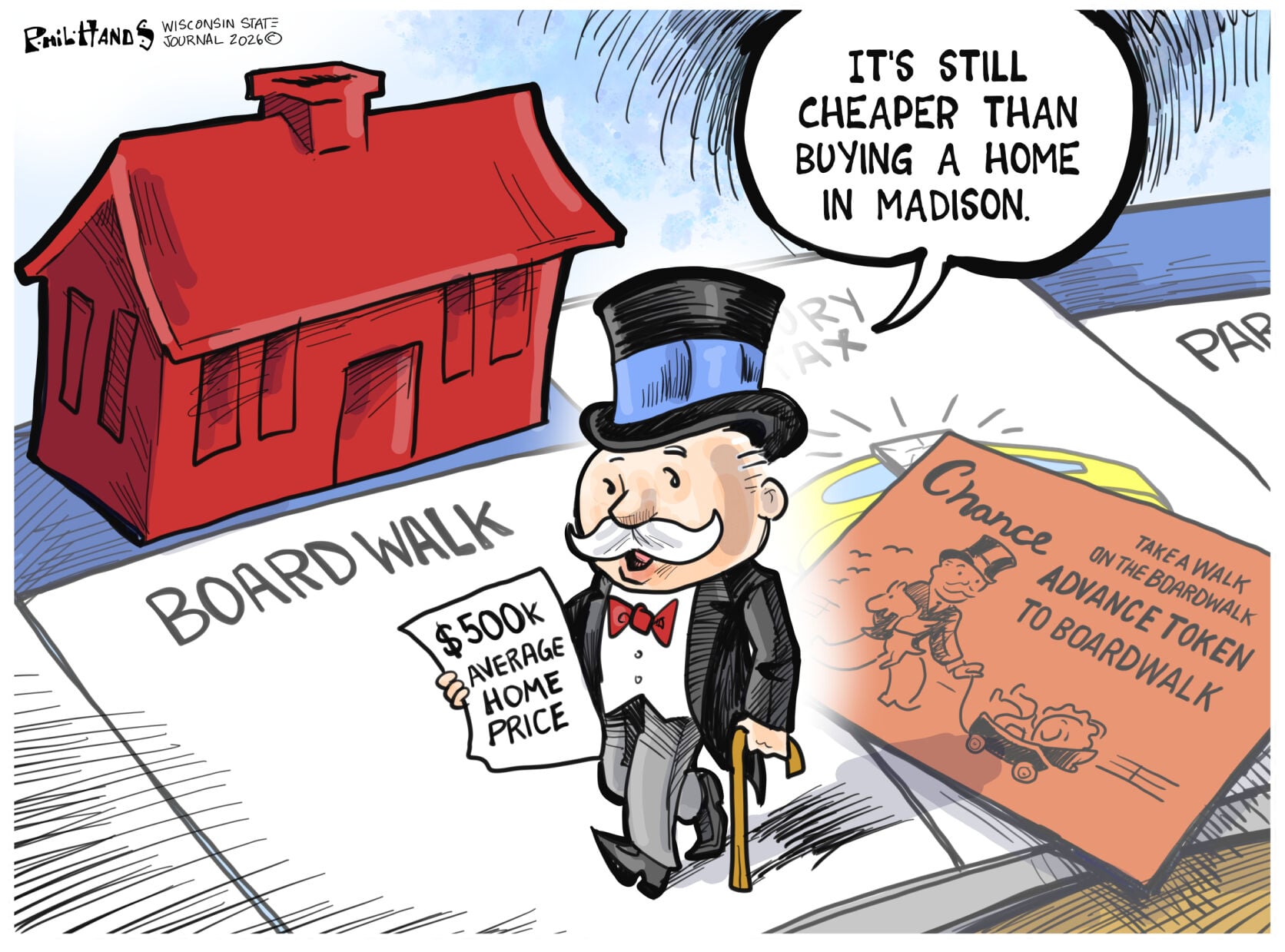 Get caught up with latest cartoons from Phil Hands