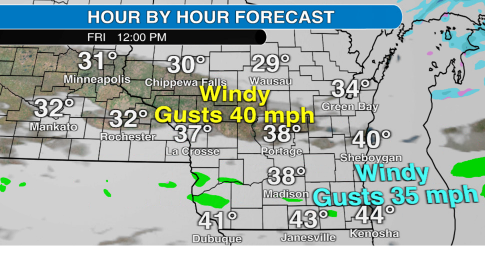 Cold, windy conditions persist for Good Friday in Wisconsin