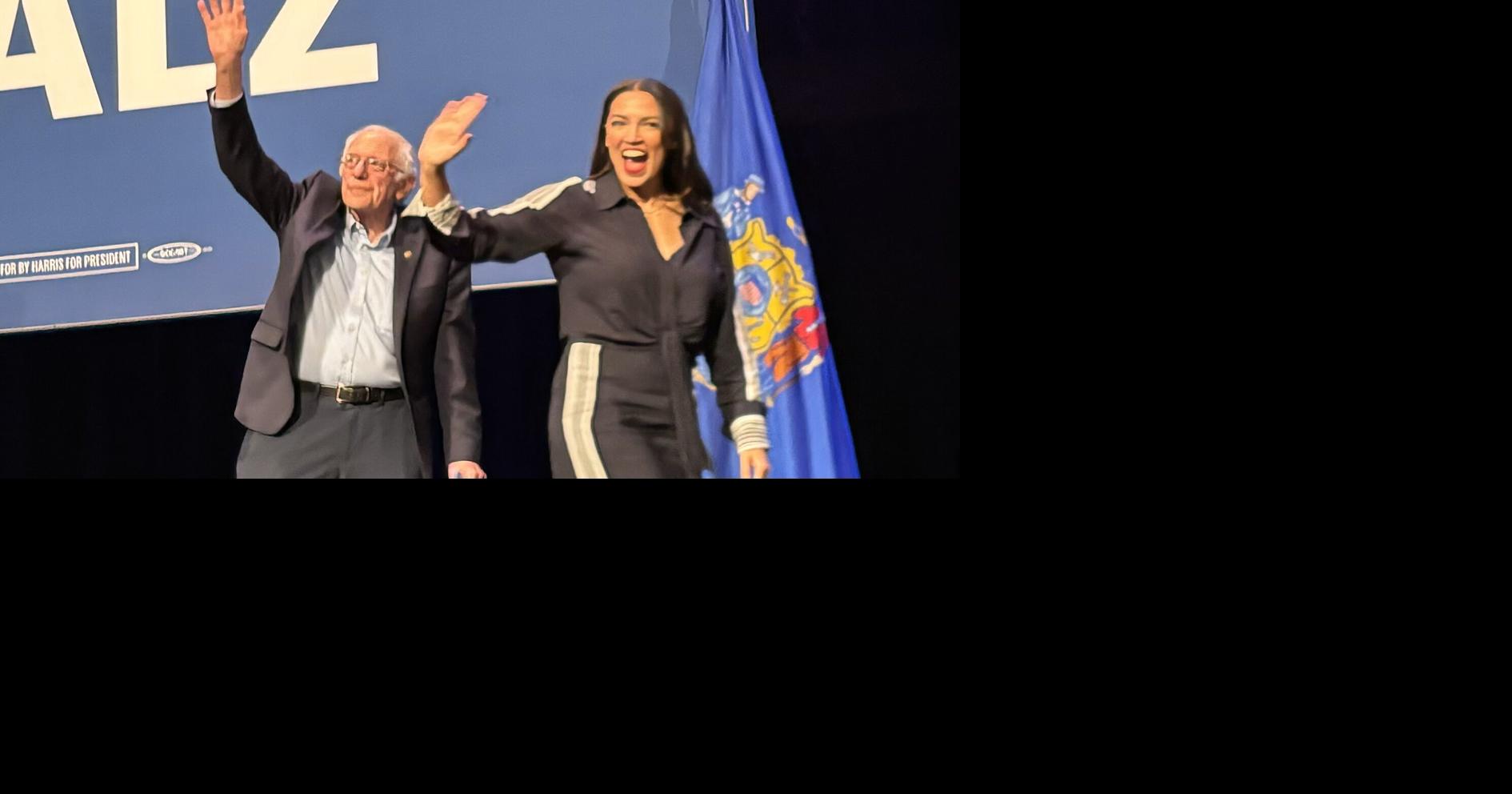 Bernie Sanders and AOC fire up supporters in Madison