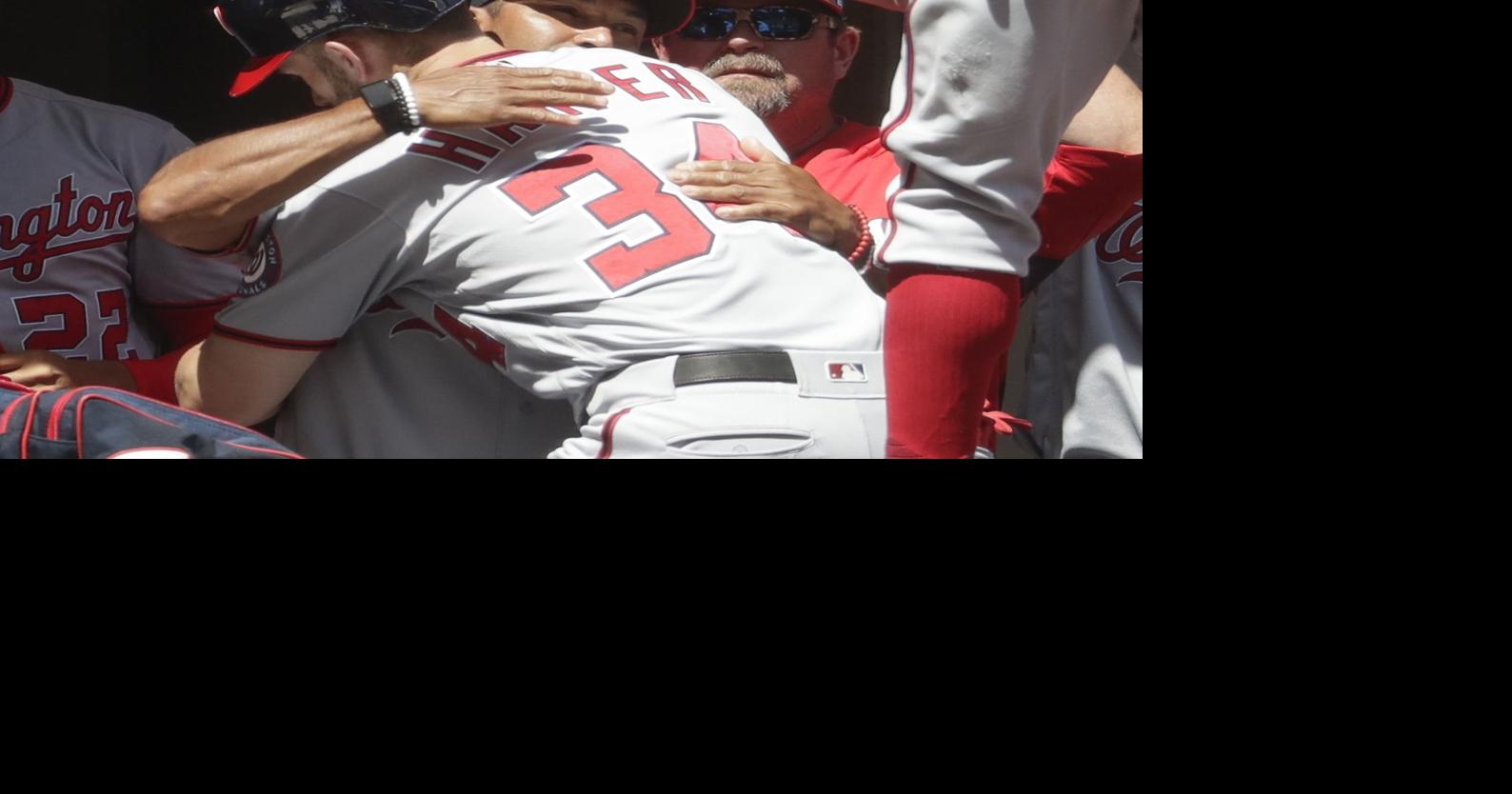 Tanner Roark, Bryce Harper help Nationals defeat Brewers to avoid ...