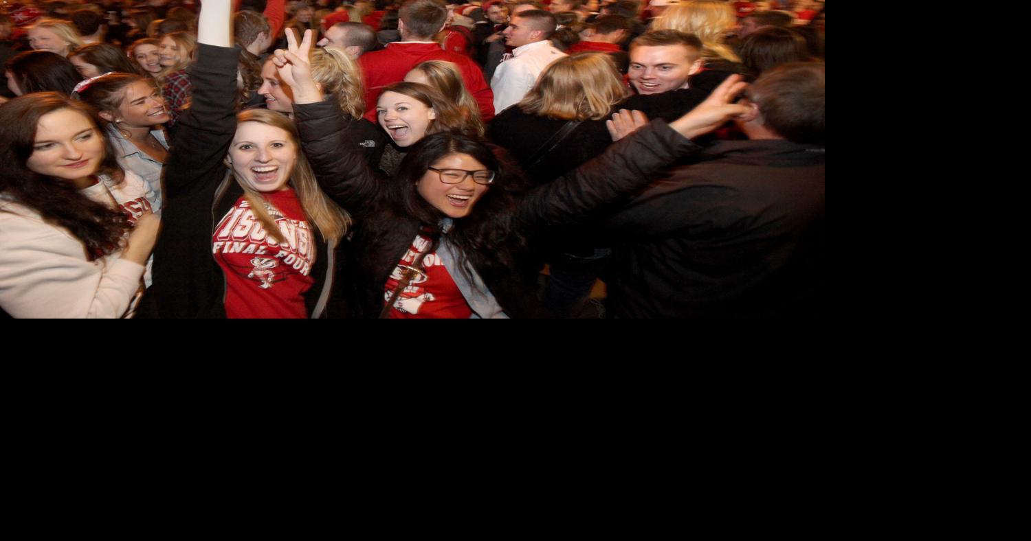 Photos: Wisconsin Badgers fans celebrate NCAA win over Arizona
