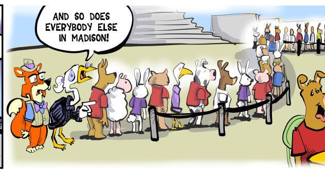 MENDOTA MARSH: Terrace evening