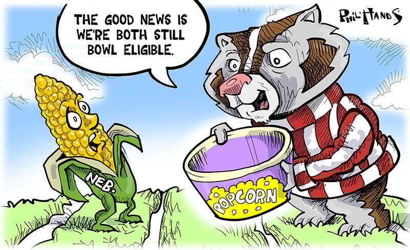 Hands on Wisconsin: Bucky changes course