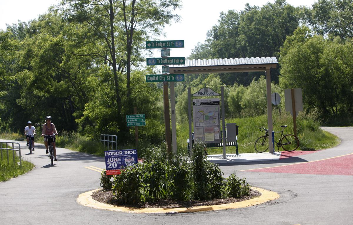 Photos: Multi-path bicycle roundabout completed | Local News | madison.com