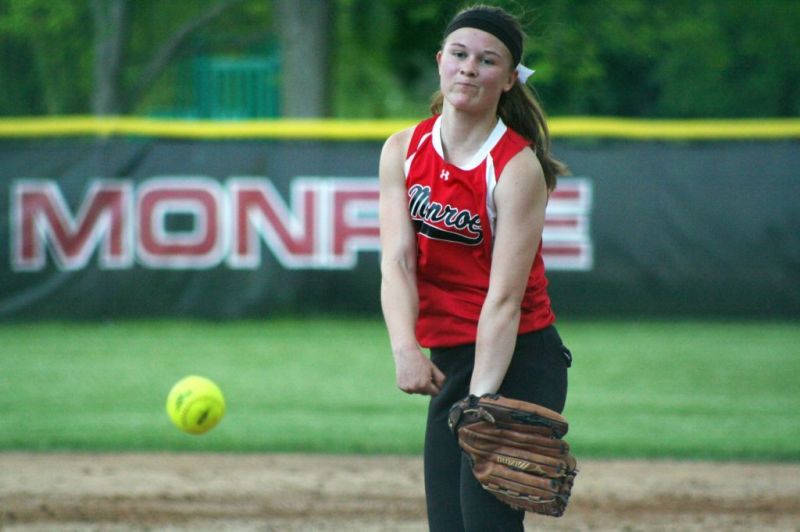 WIAA softball: Kayla Updike's HR helps Monroe, Natalie Dillon breathe ...
