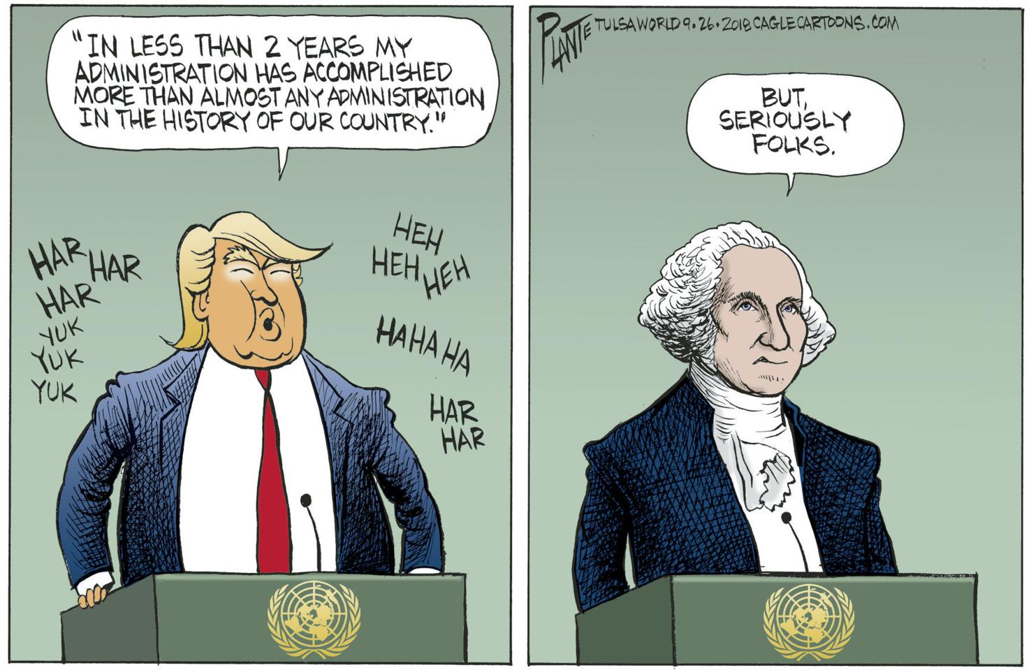 George Washington corrects Trump, in Bruce Plante's latest political ...