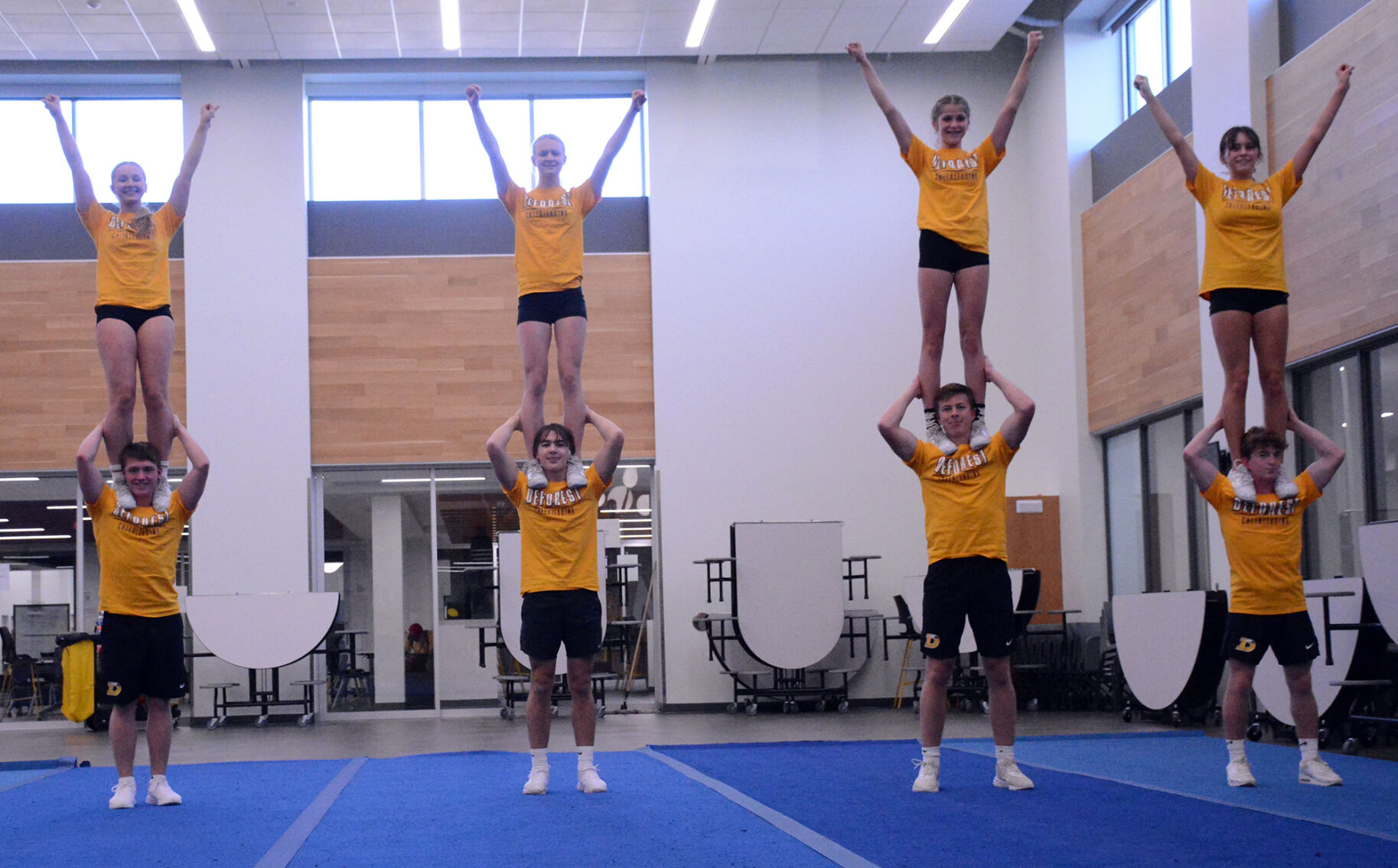 Photos: DeForest has 4 male cheerleaders hoping to lead Norskies back ...