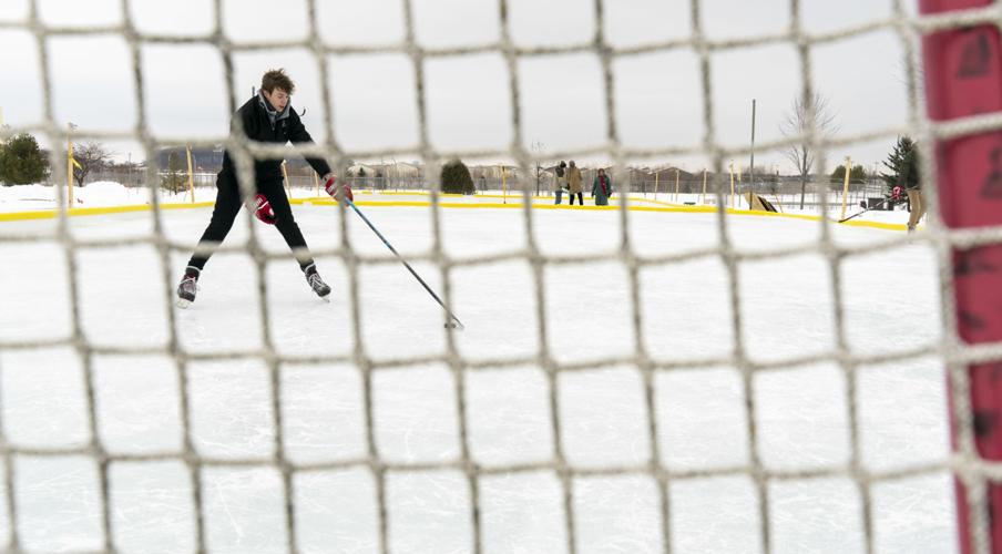Iced by pandemic, Middleton High School hockey players build rinks to ...