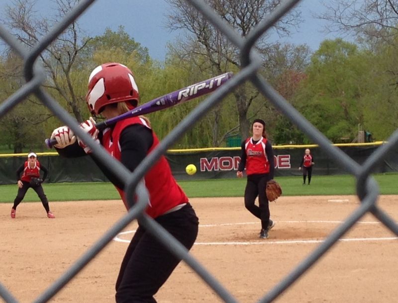 Prep softball: Natalie Dillon rises to the occasion as Monroe wins ...