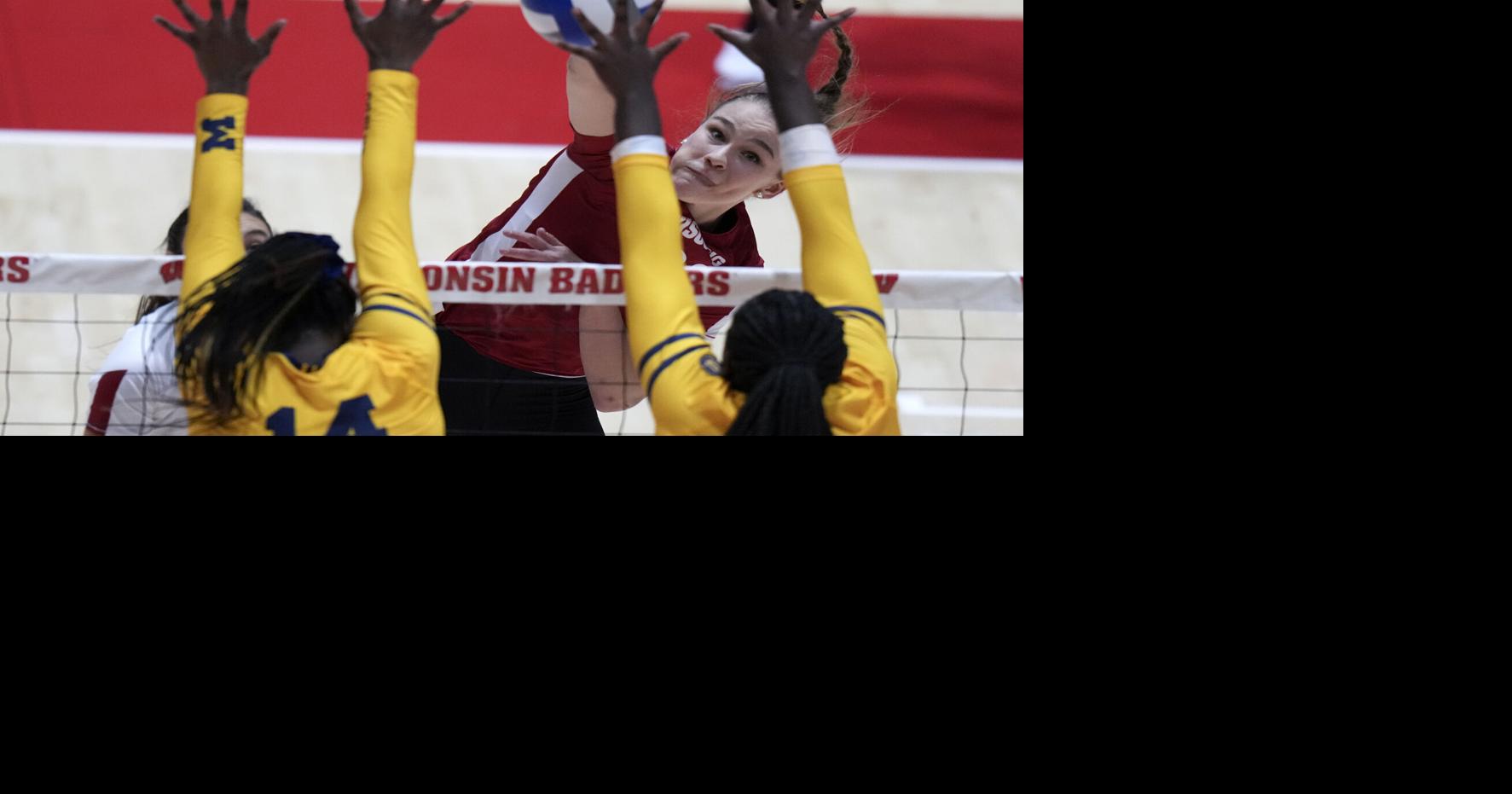 Wisconsin volleyball's Julia Orzol helps close out Michigan for sixth ...