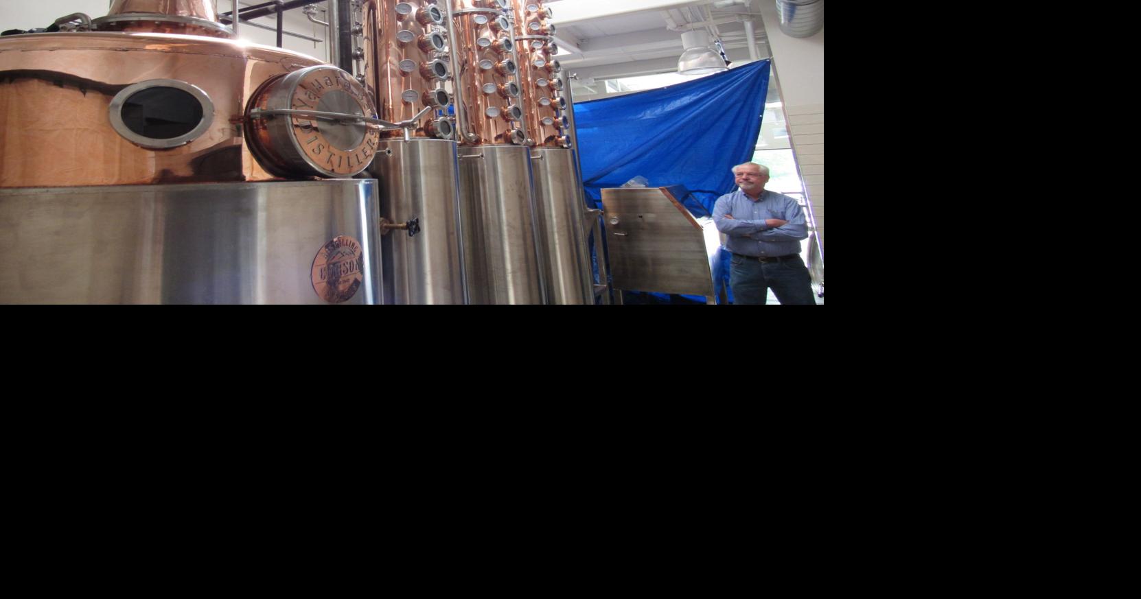 At last, Yahara Bay Distillery can celebrate the arrival of its new still