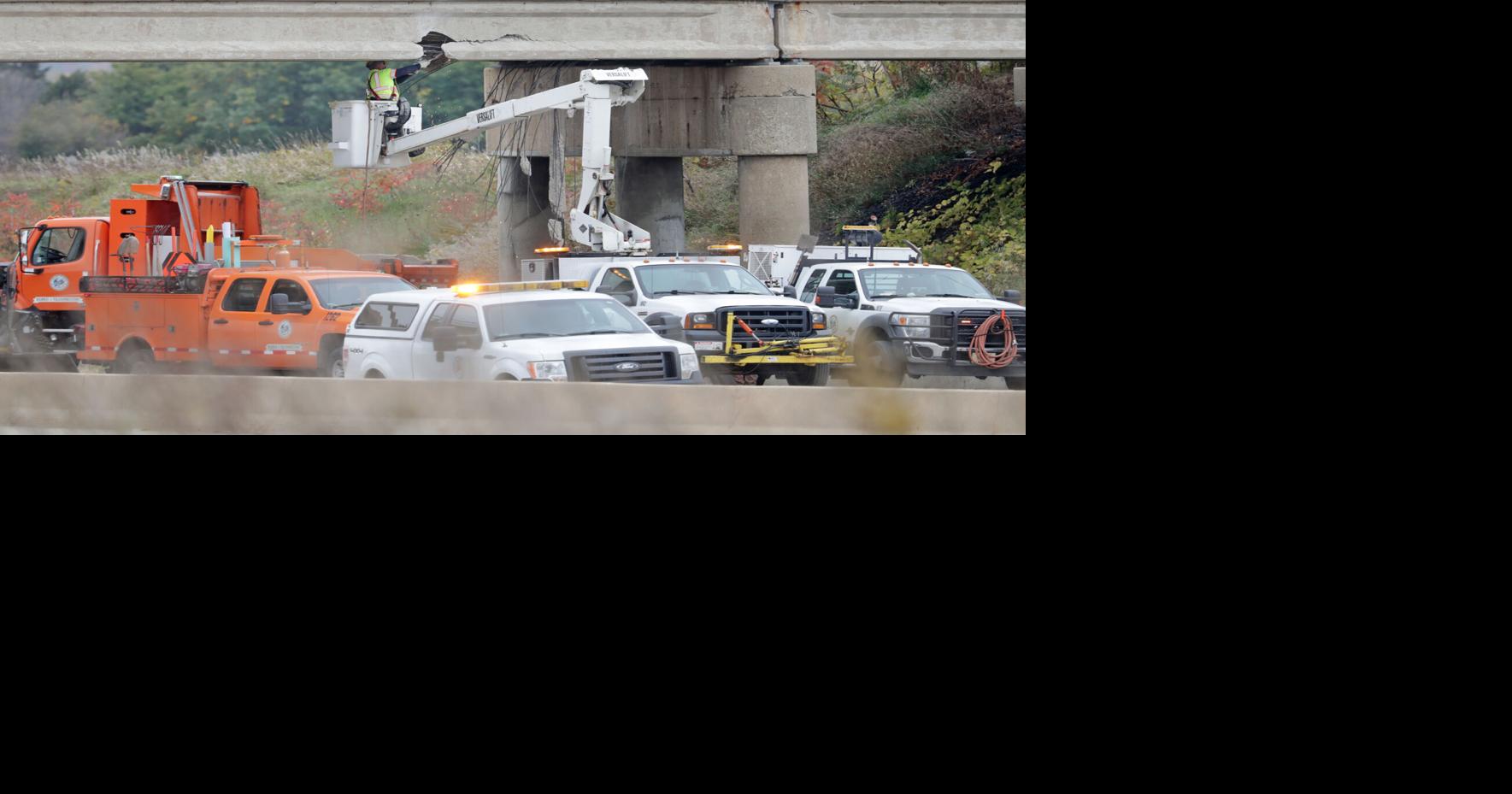 Southbound I-39/90/94 open again after portion of damaged bridge ...