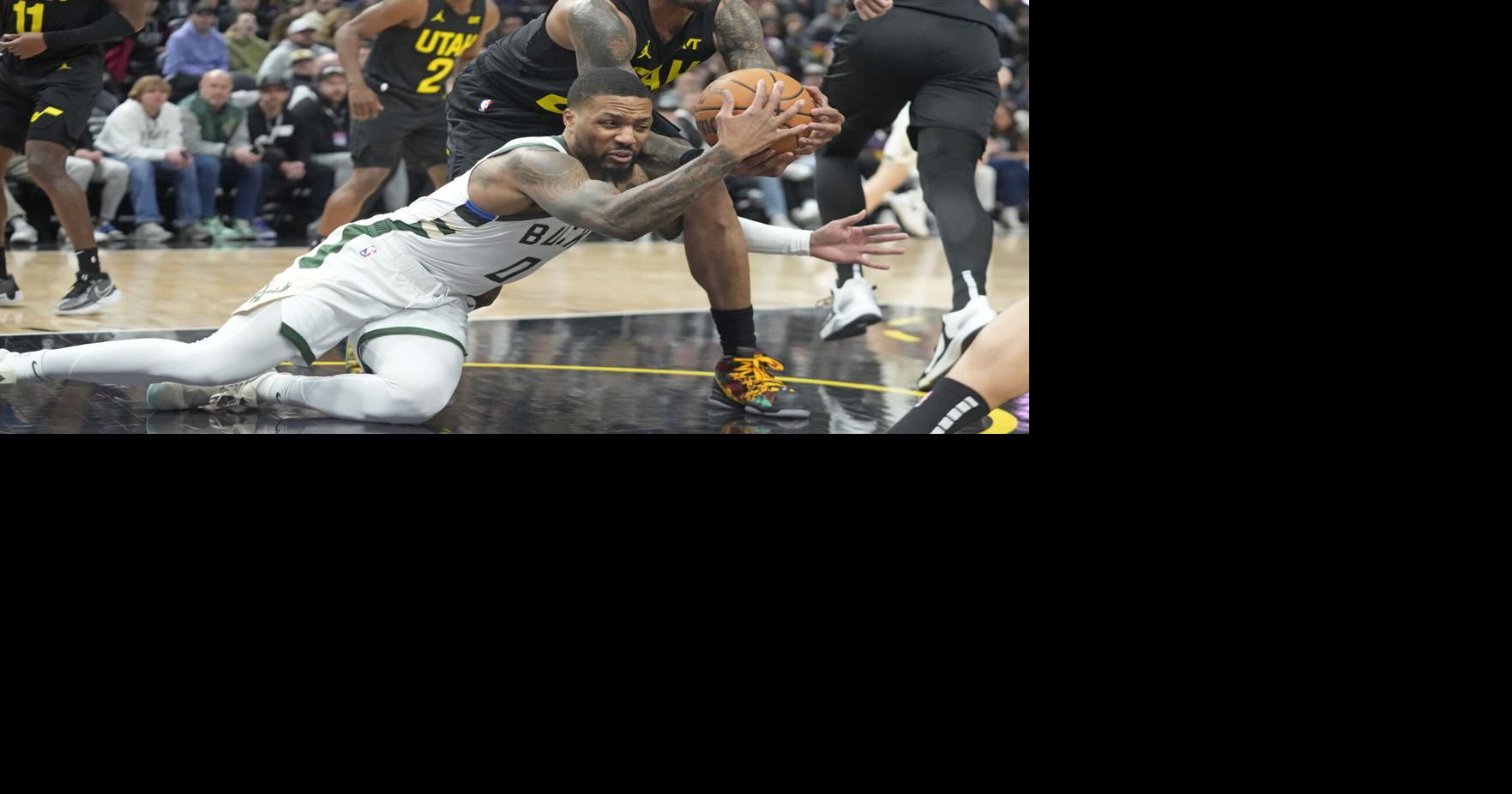 Minus 2 starters, Bucks fall on the road to Jazz