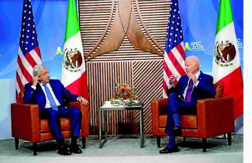 US and Mexican presidents meet