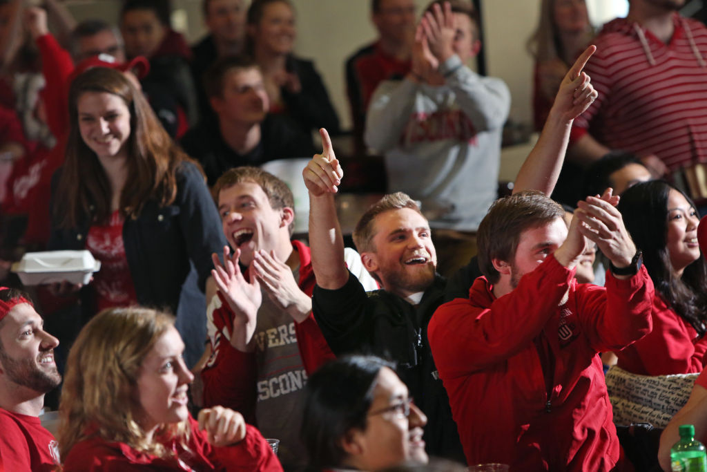 Can't make it to Indy? You can still watch the Badgers with a crowd ...