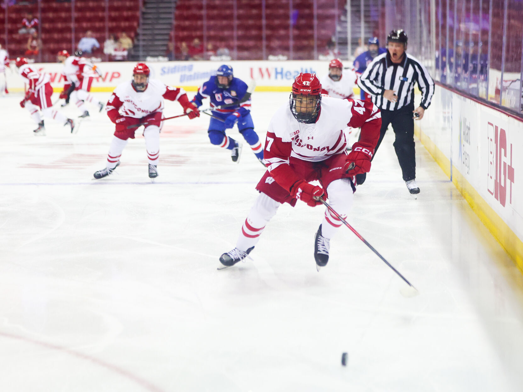 Wisconsin rallies for tie with Minnesota St. in men's hockey