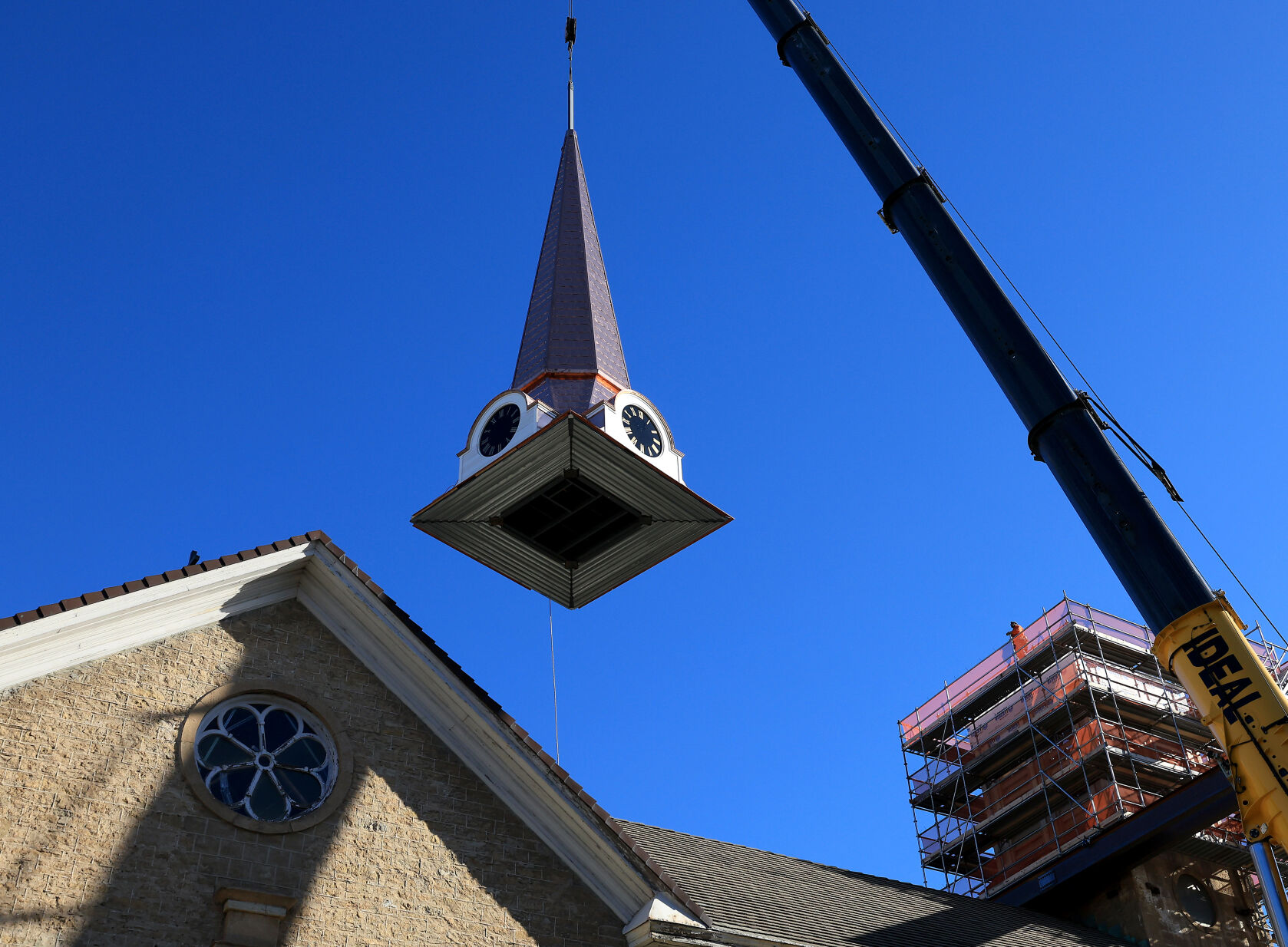 Holy Redeemer Catholic Church in Madison gets new steeple