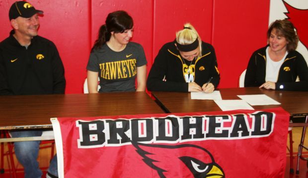 Signing day: Brodhead's Carly Mohns makes it official, signs with Iowa ...