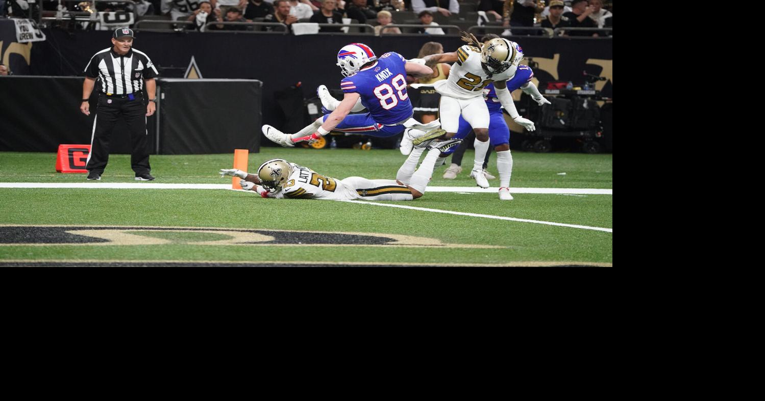 Jason Wolf: Bills' Dawson Knox shines as miscues abound in lopsided ...