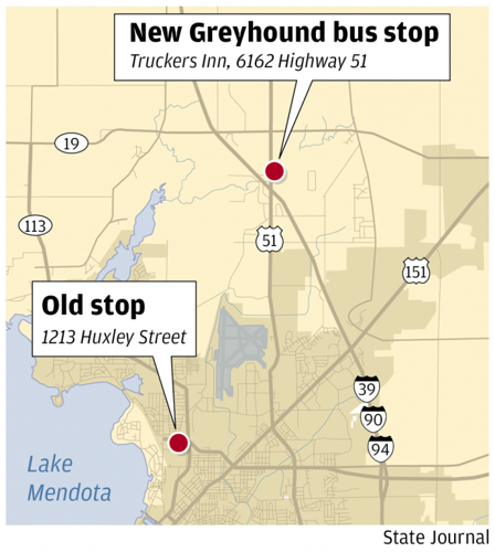 Madison Greyhound stop relocates outside city limits