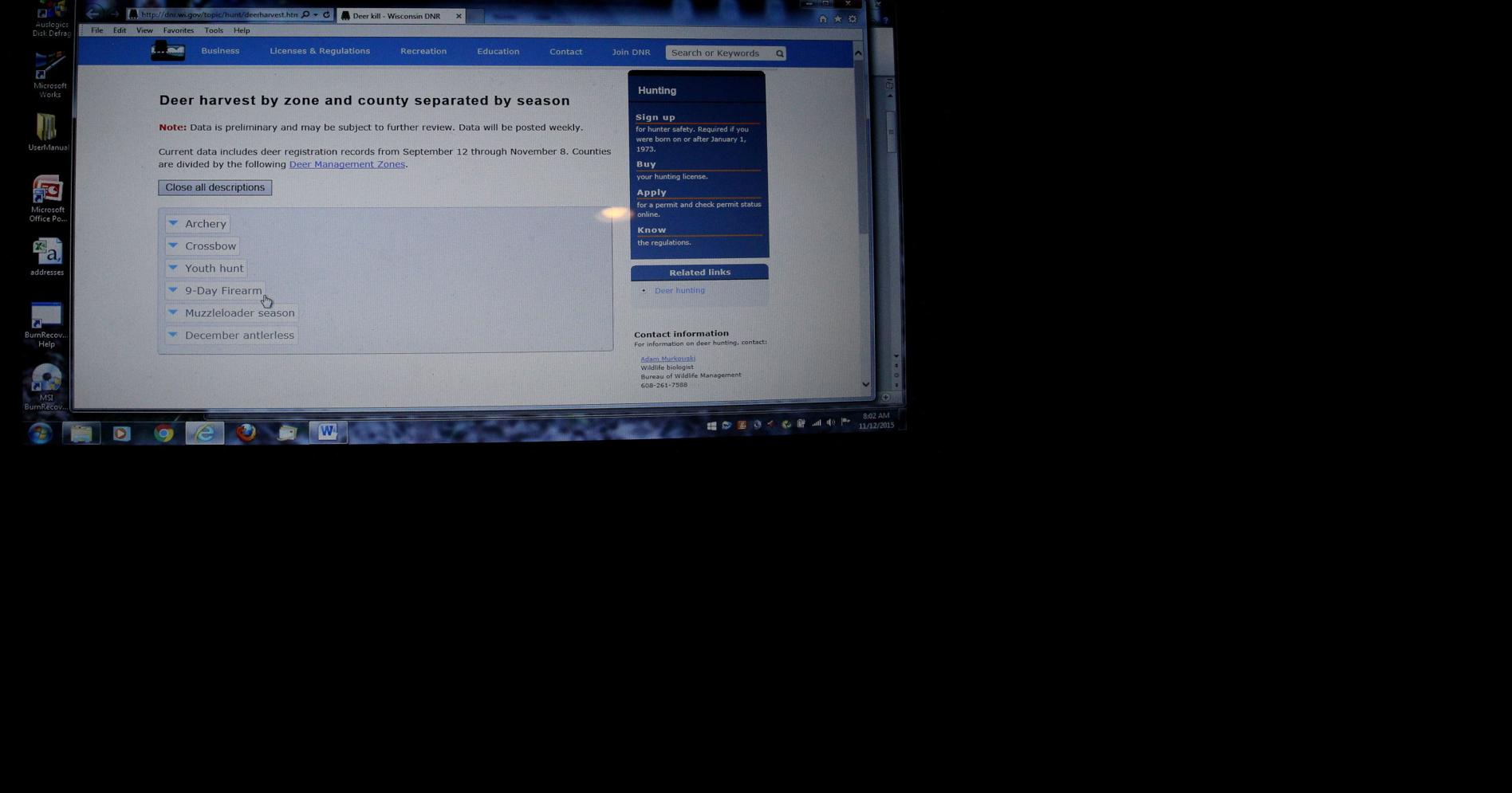 Backtag No. 3: Hunters can follow registration numbers online