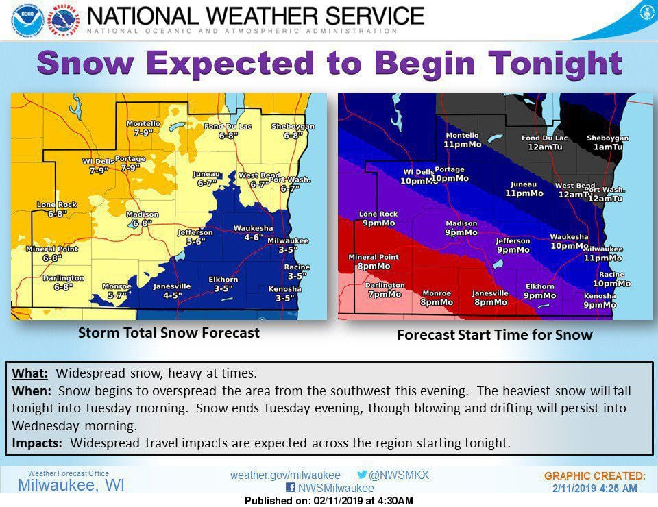 Another major winter storm taking aim at southern Wisconsin. See how ...