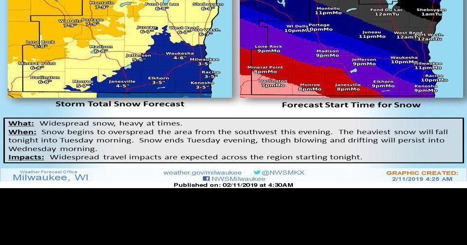 Another major winter storm taking aim at southern Wisconsin. See how ...