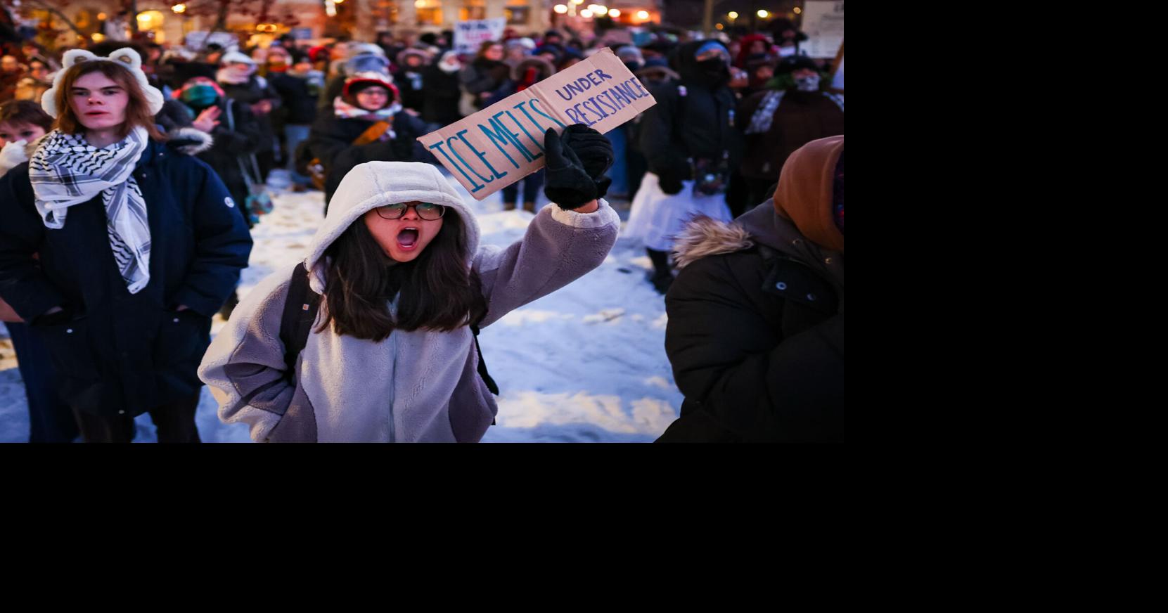 Photos: UW-Madison students protest ICE activity across the country
