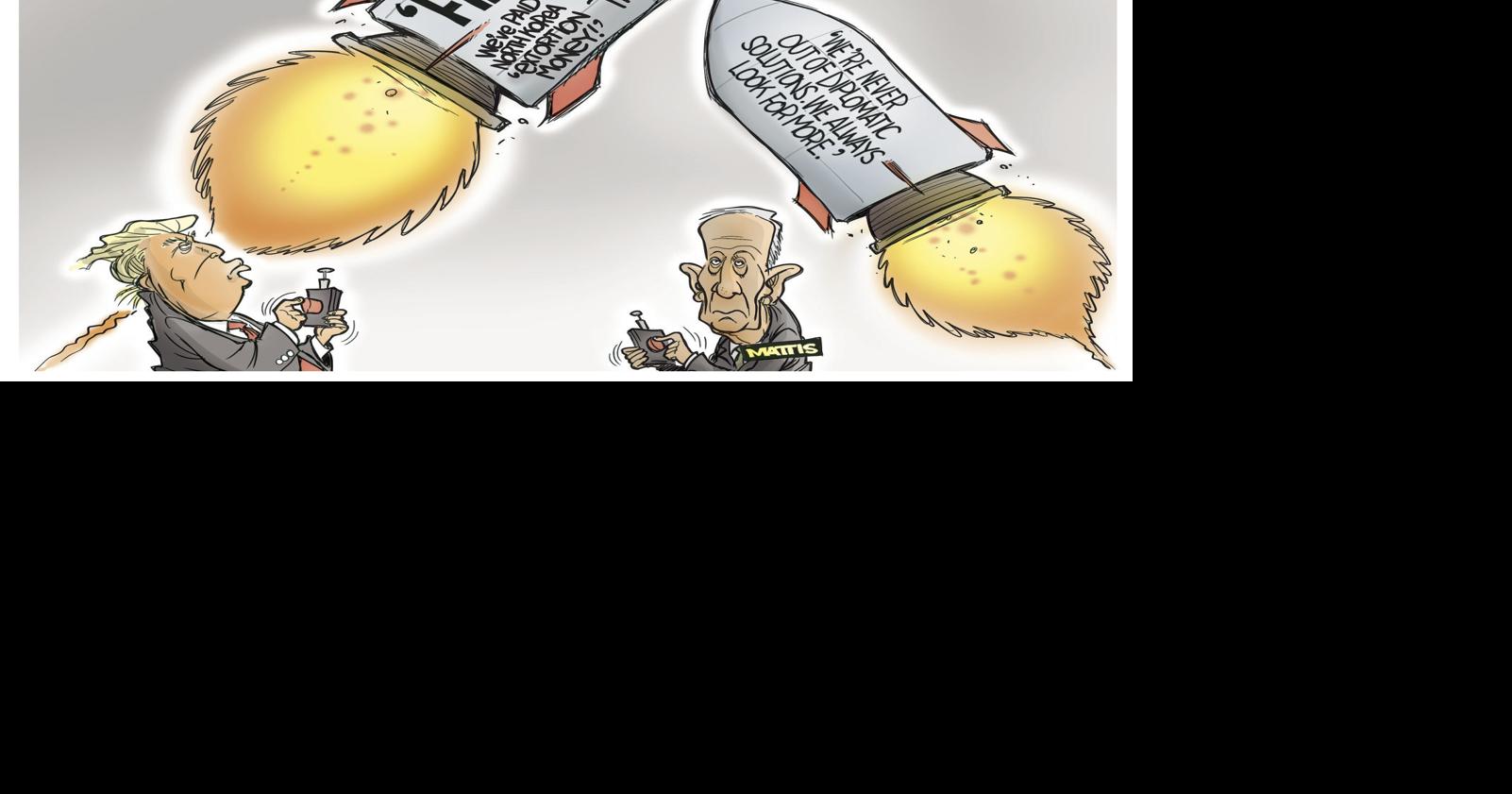 US intercepts ballistic missile in John Cole's latest political cartoon