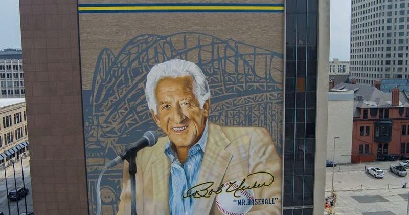 Milwaukee mural depicting Brewers icon Bob Uecker just about finished