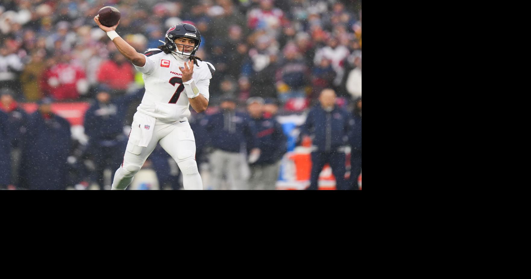 Jan 18, 2026; Foxborough, MA, USA; Houston Texans quarterback C.J ...