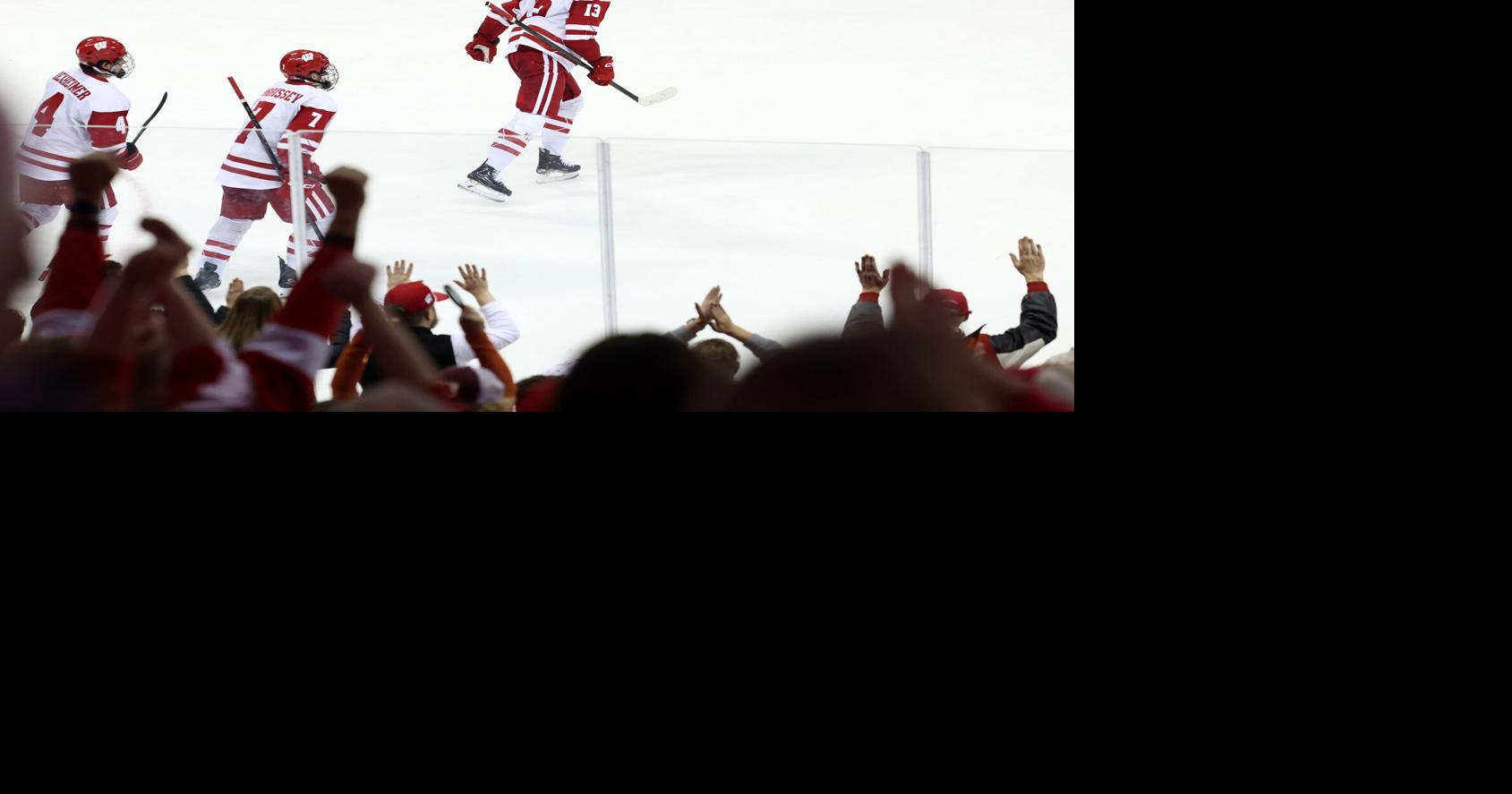 Hat trick denied but Wisconsin's Christian Fitzgerald excels