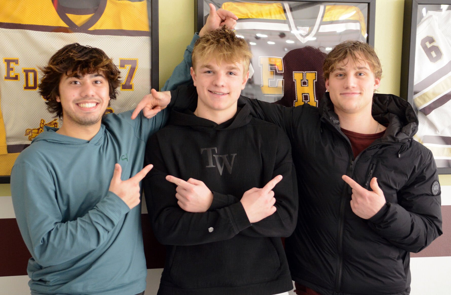 Same name trio powering Madison Edgewood boys hockey