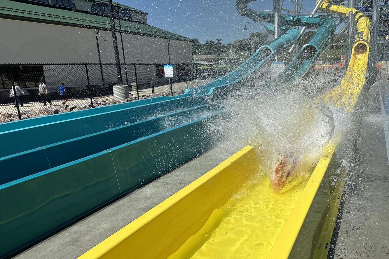 Tallest waterslide in US opens in Wisconsin Dells