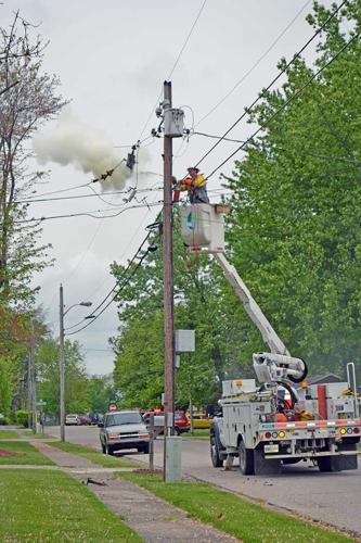 Electrical pole fire, outage | Archives | madisoncourier.com