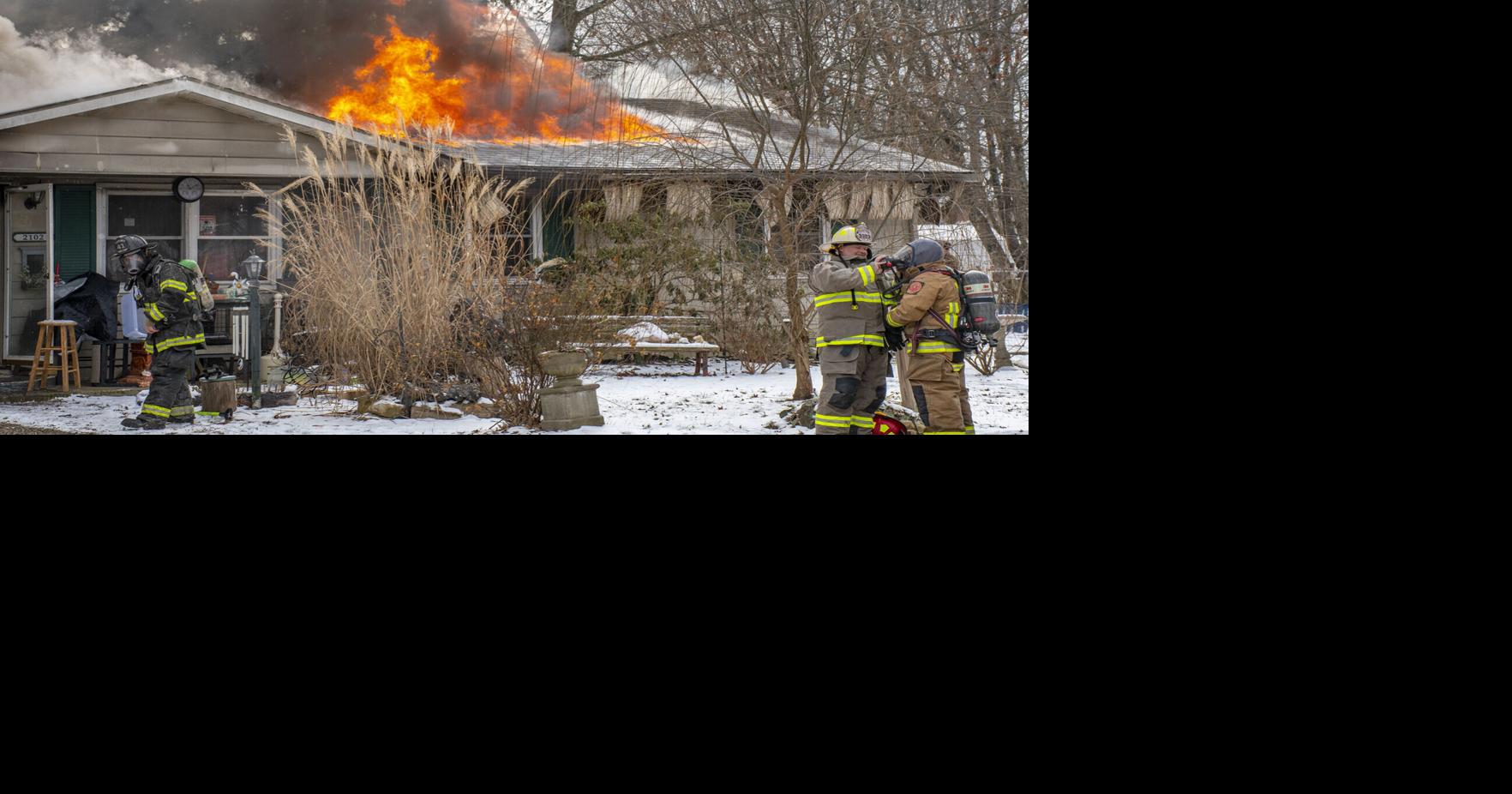 Oxygen tank explodes while firefighters battle blaze | News ...