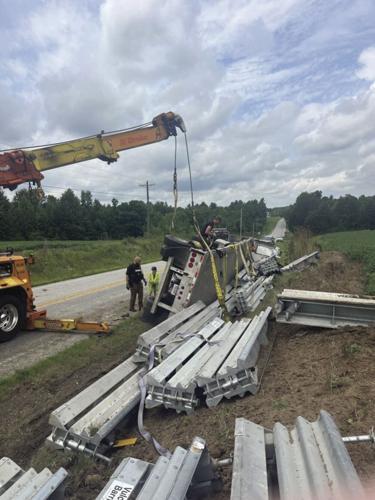 Overturned semi blocks traffic for hours | North Vernon | madisoncourier.com