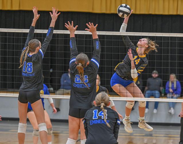 31ST DISTRICT VOLLEYBALL: Eminence rolls through Carroll, Trimble in ...