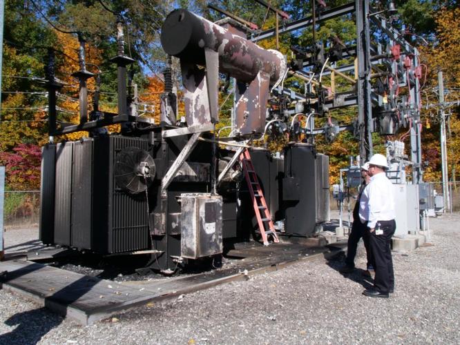power substation fire