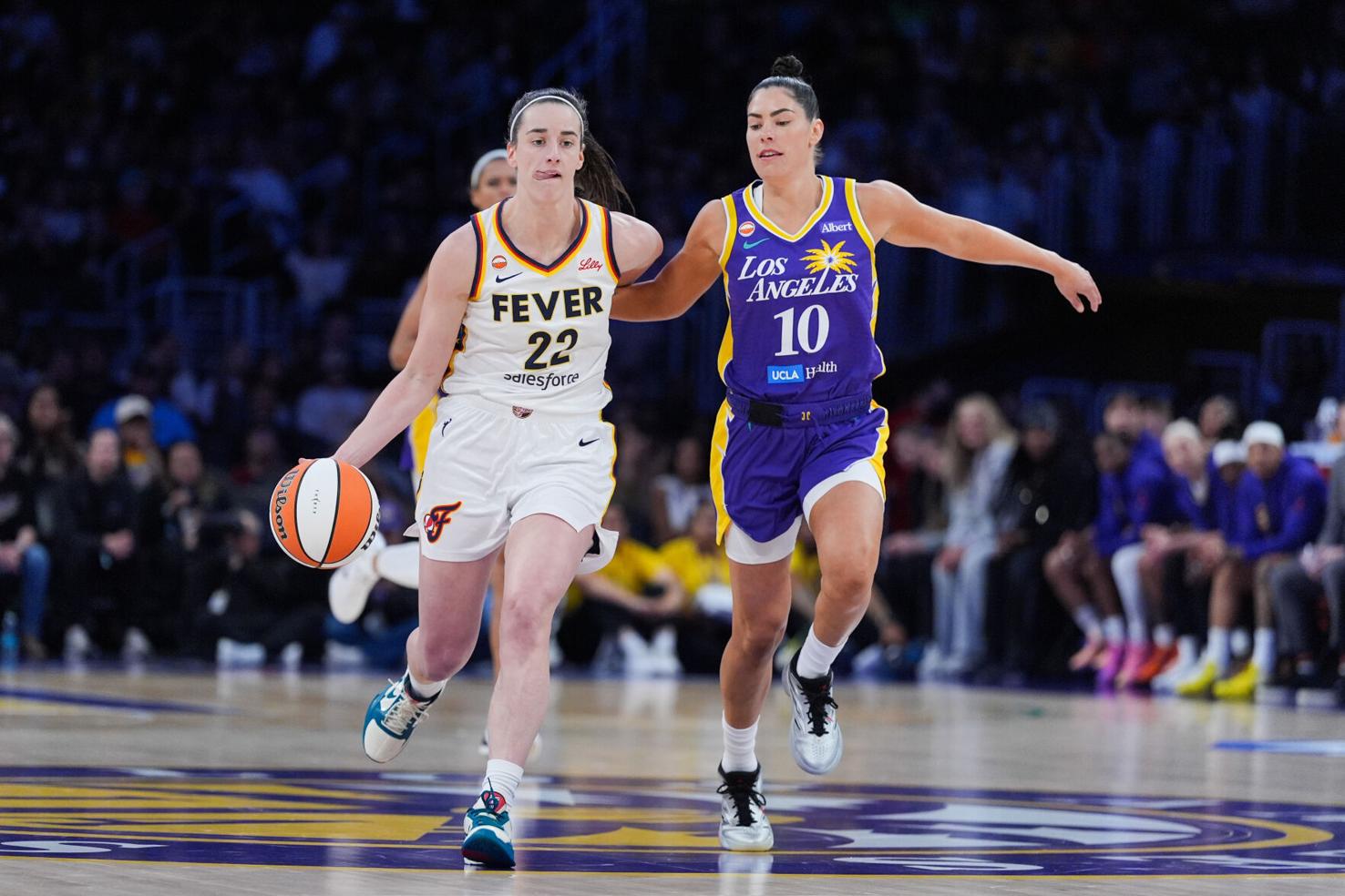 Kelsey Plum’s scorching WNBA start hits a snag with a sprained ankle in practice | Sports ...