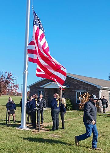 Trimble County honors veterans at inaugural flag raising at county park ...