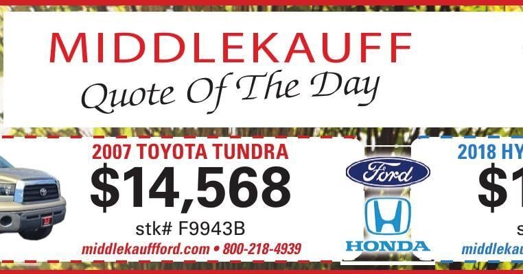 MIDDLEKAUFF AUTO GROUP * - Ad from 2026-06-11