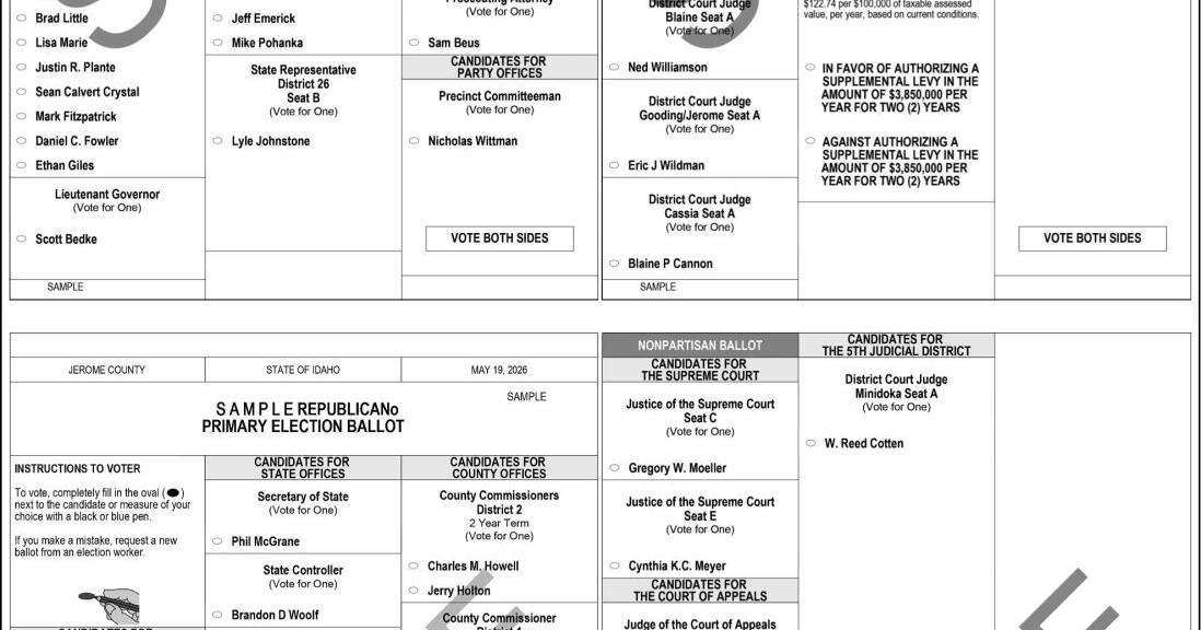 JEROME COUNTY CLERK - Ad from 2026-05-14