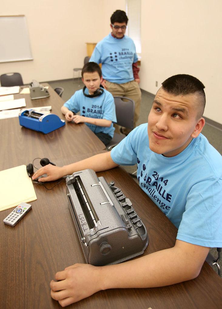 Blind Students Test Skills at Braille Challenge